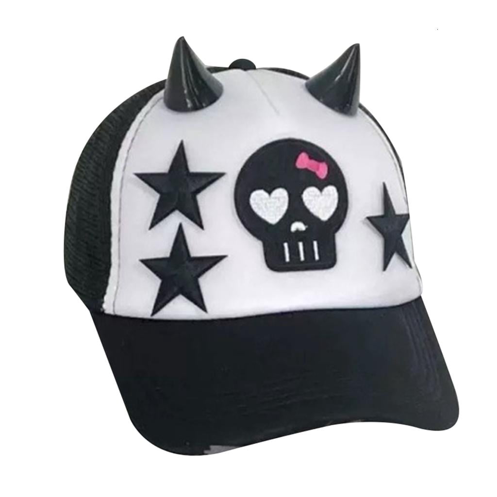 ContemporarySku11Devil Ears Baseball Hat With Sequins Decorations ...