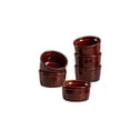 Contenpo 6 Pcs 5 Oz 3 Inch Bronze Ramekins, Heat Resistant Porcelain ...