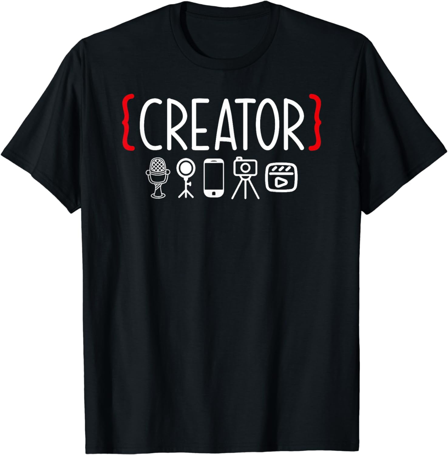 Content Creator blogger vlogger influencer Creator T-Shirt - Walmart.com