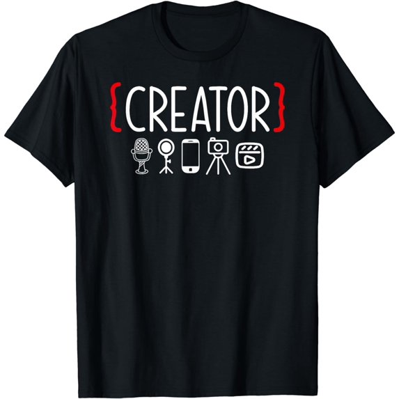 Content Creator blogger vlogger influencer Creator T-Shirt - Walmart.com