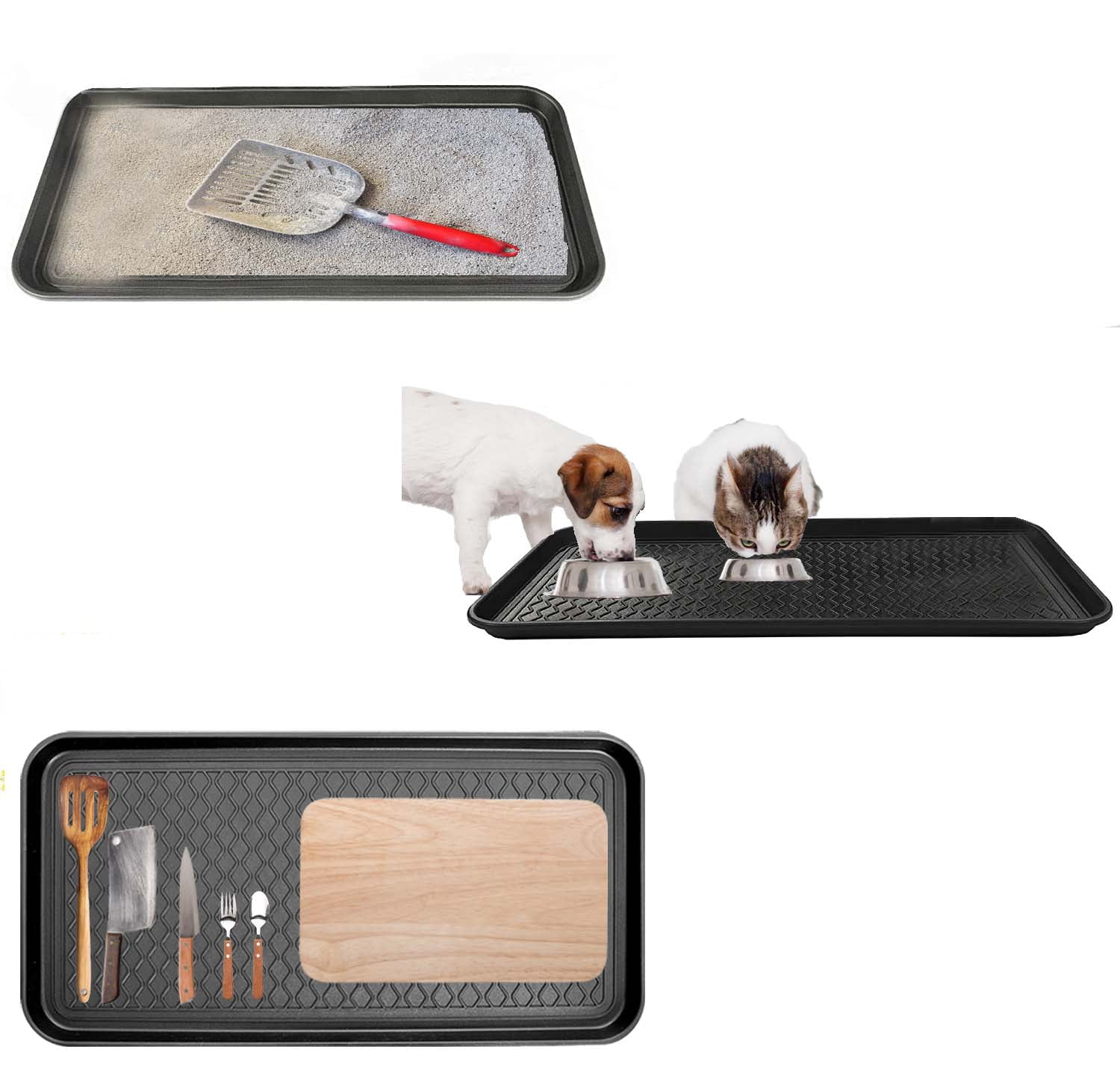 Context 100% Recycled Polypropylene Indoor/Outdoor Tray Mat 2-Pack ...