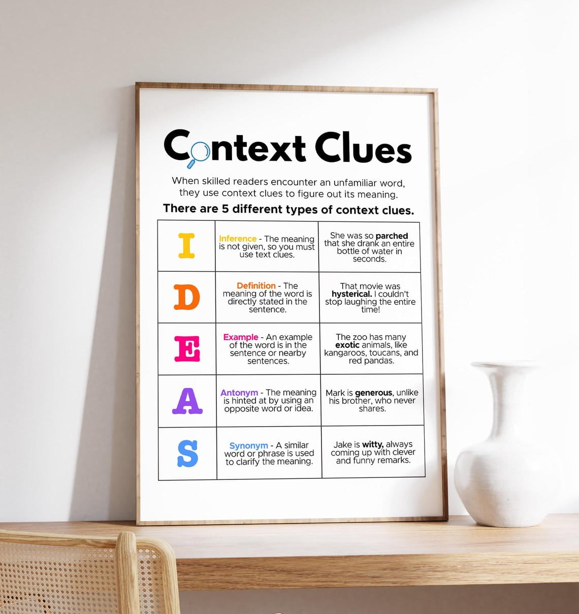 Context Clues Poster, Reading Strategies, Educational And Teaching ...
