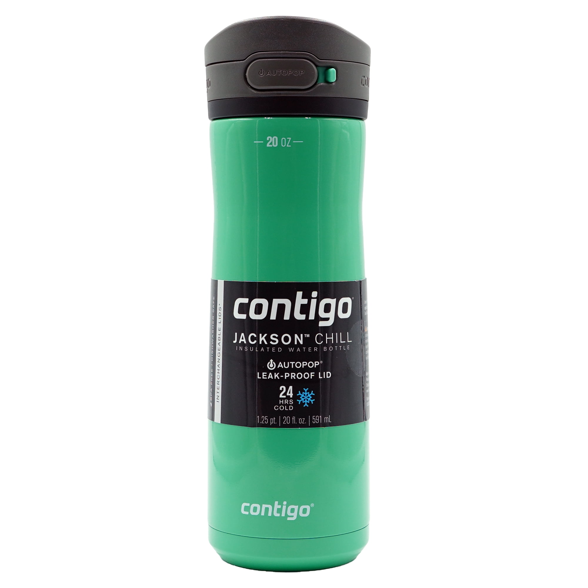 Contigo 20 oz. Jackson Chill 2.0 Water Bottle - Coriander - Walmart.com