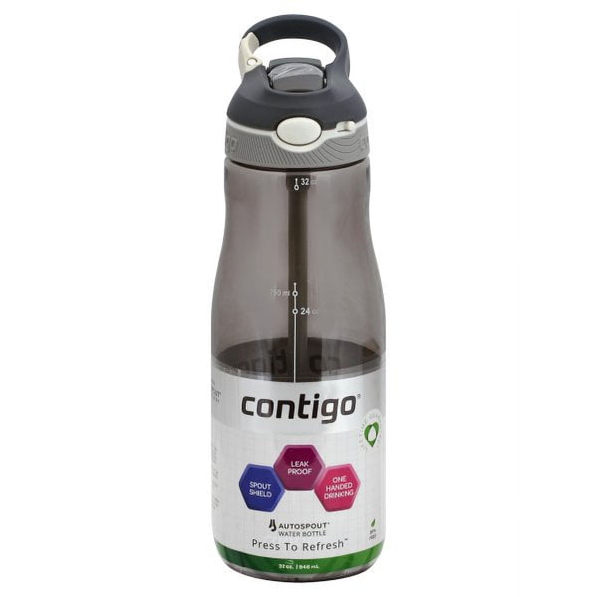 Contigo AUTOSPOUT Straw Ashland Water Bottle, 32 oz., Smoke - Walmart.com