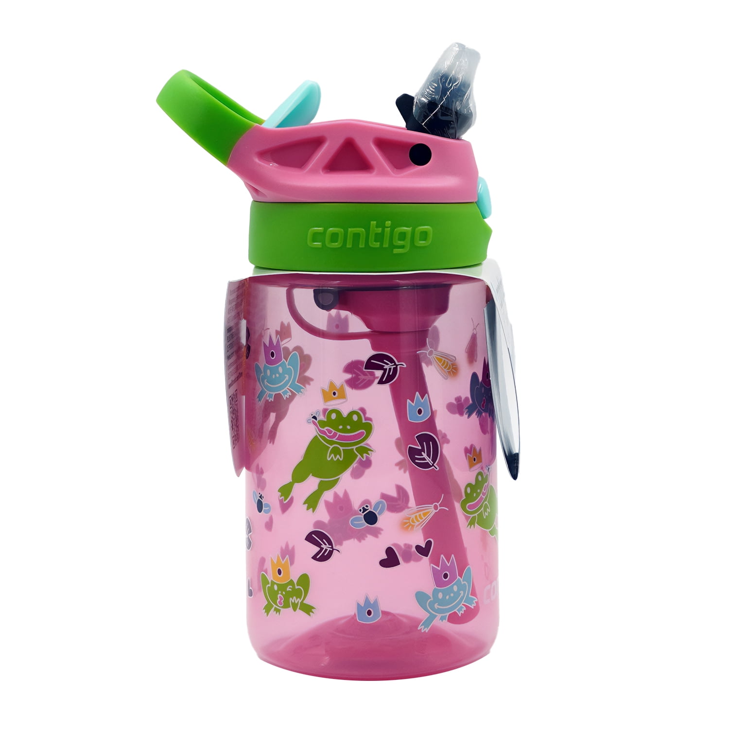 Contigo Kid's 14 oz. Aubrey Water Bottle - Azalea/Frog Prince - Walmart.com