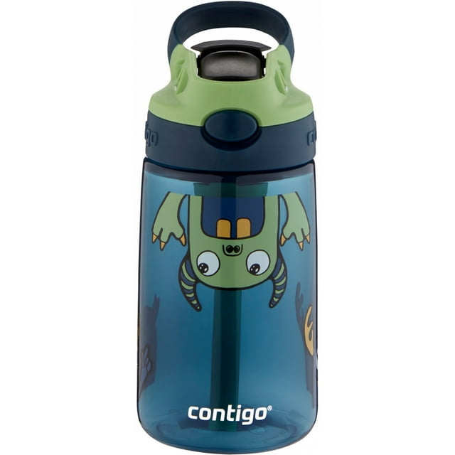 Contigo 14 oz. Kid's Plastic AutoSpout Straw Water Bottle with Easy ...
