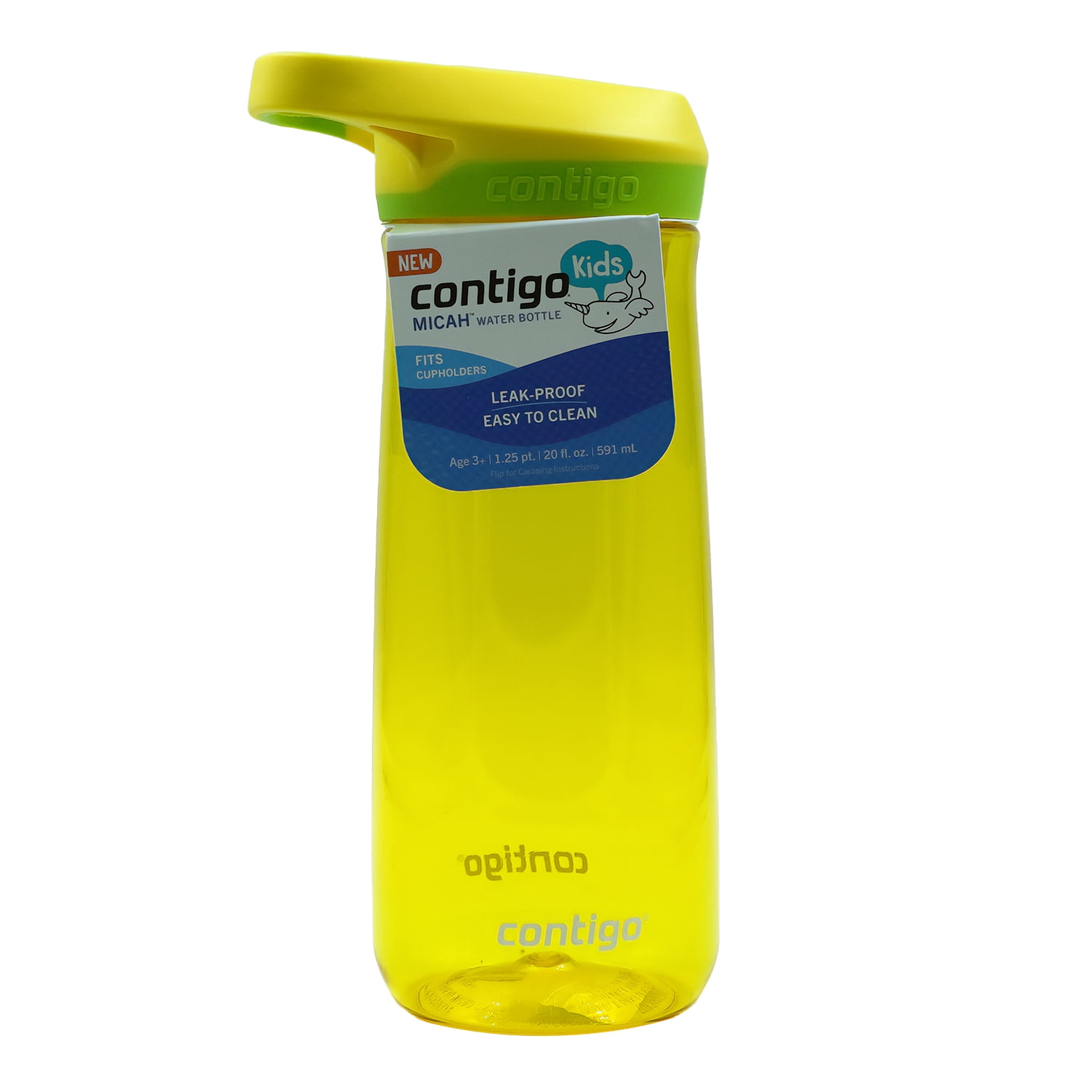 Contigo Kid's 20 oz. Micah Water Bottle w/ Simple Lid - Pineapple/Cool ...