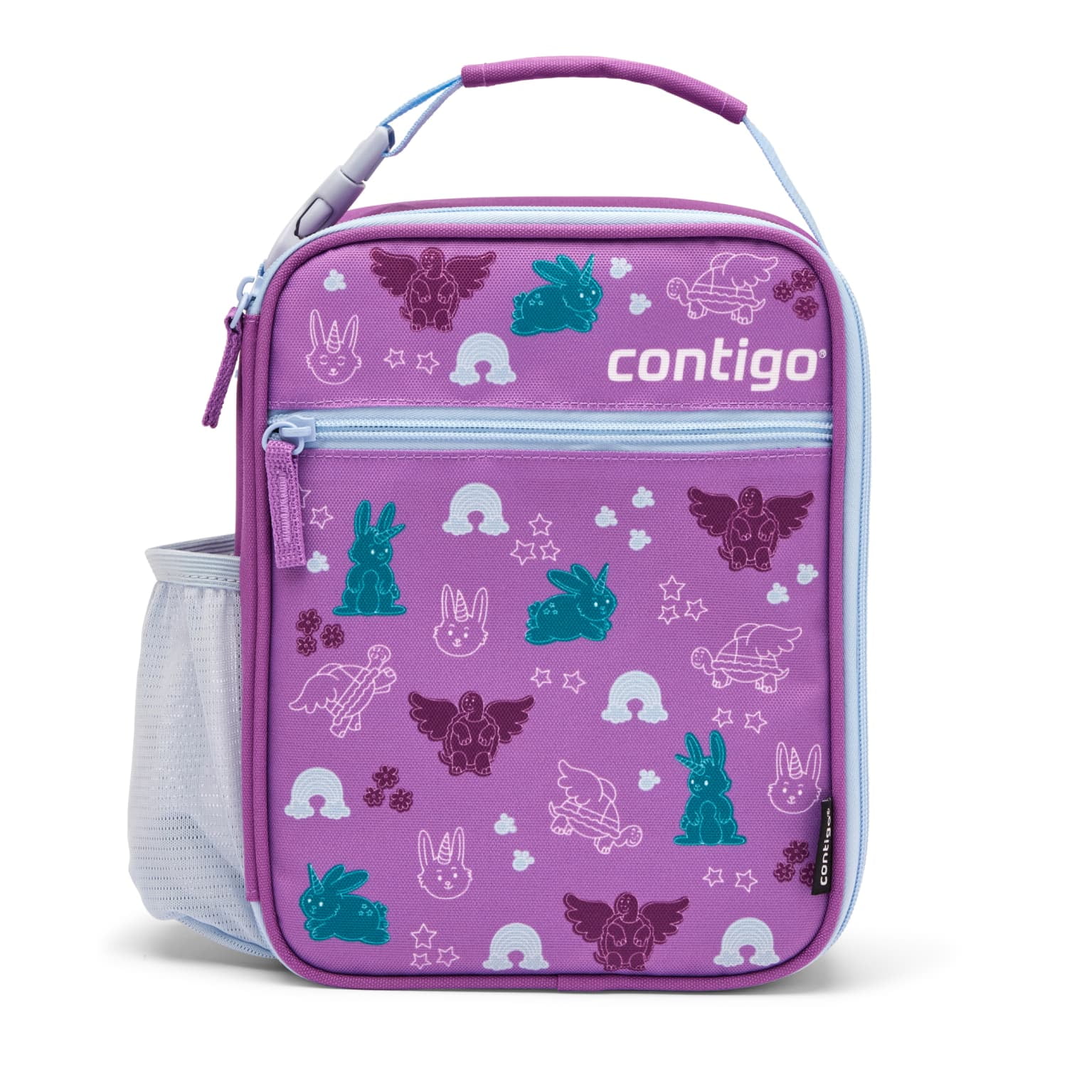 Contigo Lunch Bag Orchid Periwinkle Bunnicorns & Flying Turtles Graphic ...