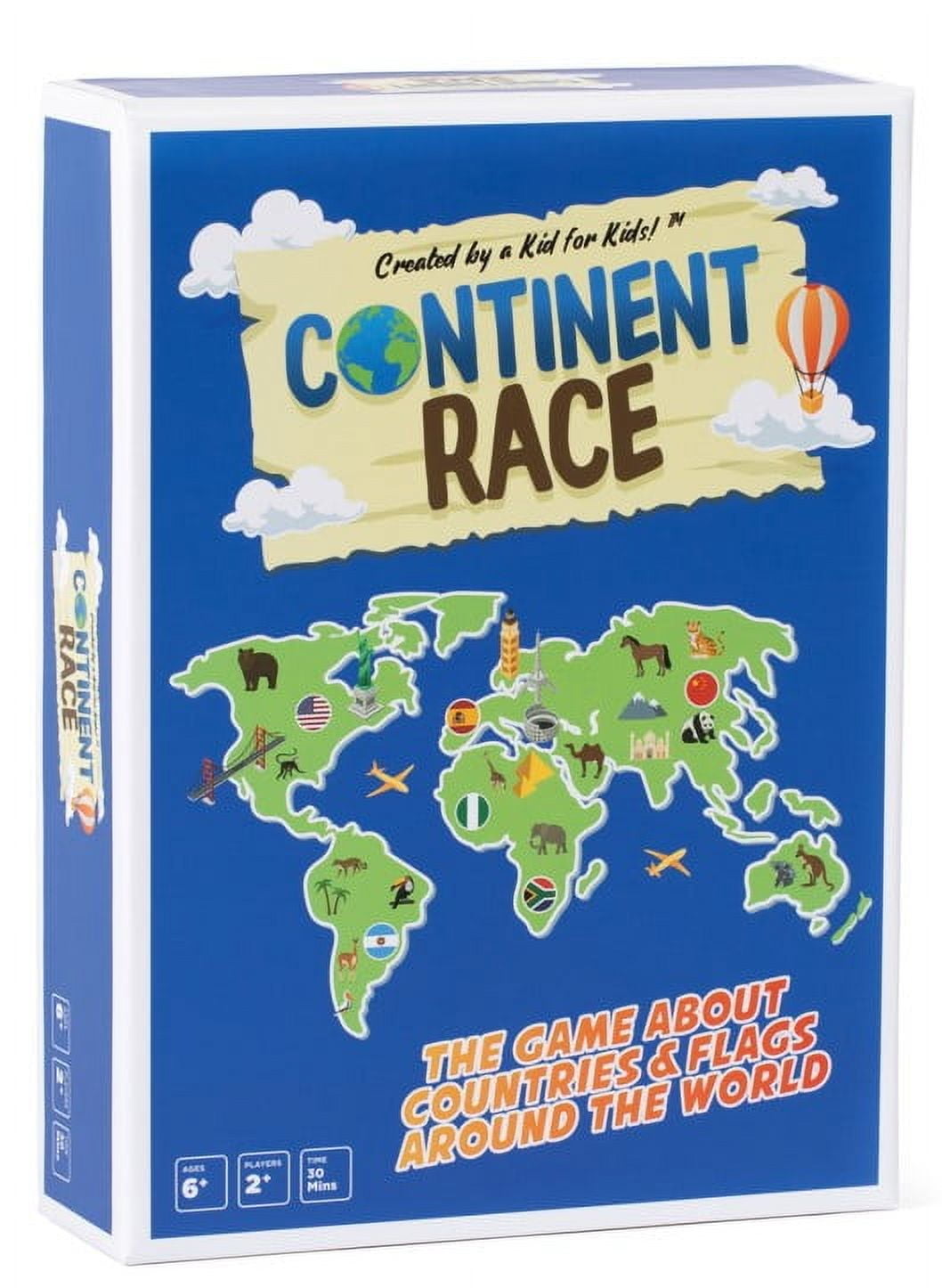 Continent Race Geography Learning Educational Game for Kids 7 Years and ...