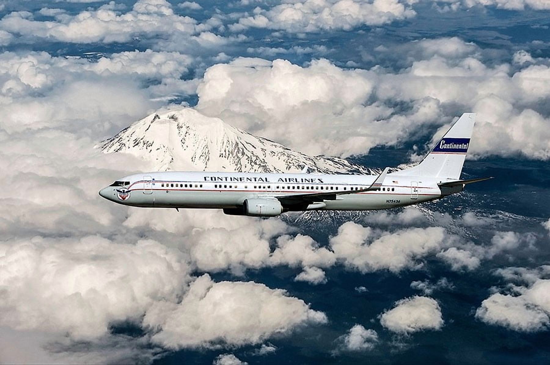 Continental Airlines Boeing 737-800ER Next Generation - 24x36 Inch ...