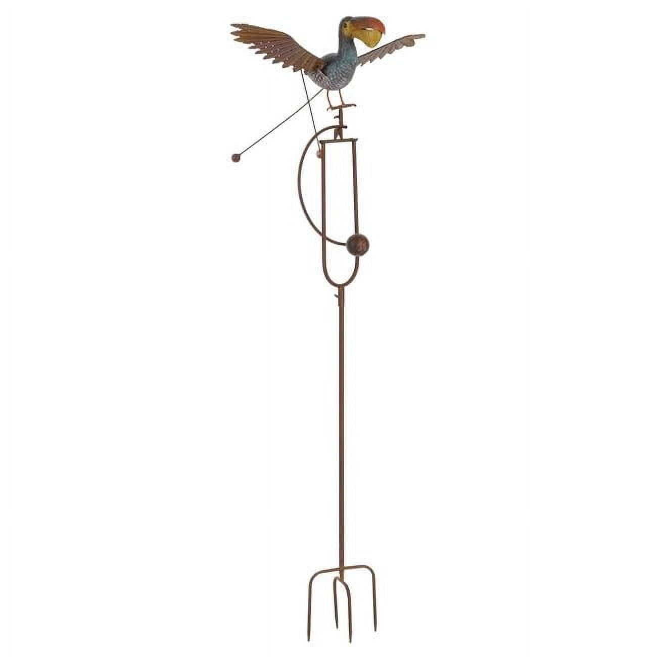 Continental Art Center 19913 Rustic Kinetic Metal Single Pelican Rocker ...
