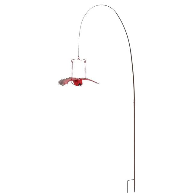Continental Art Center 21069 Swinging Bouncing Flying Cardinal Rustic ...
