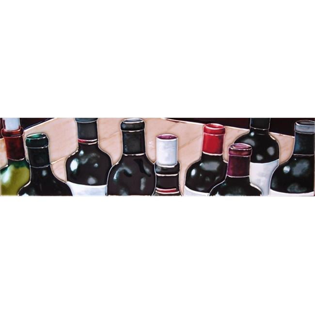 Continental Art Center MD-011 4 x 16 in. Horizontal Wine Designs - Wine ...