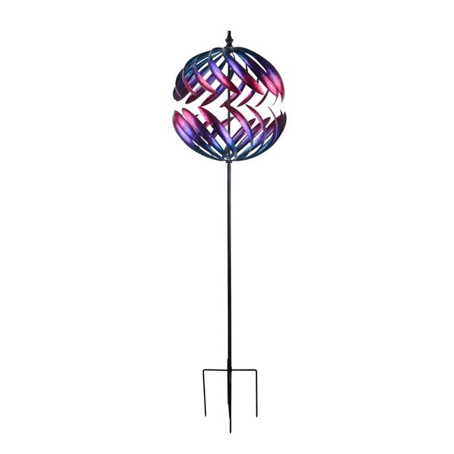 Continental Art Center Painted Rotating Half Sphere Kinetic Spinner ...