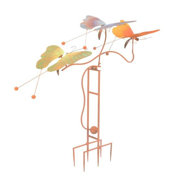 Continental Art Center 21072 Rustic Metal Butterfly Kinetic Balancer ...