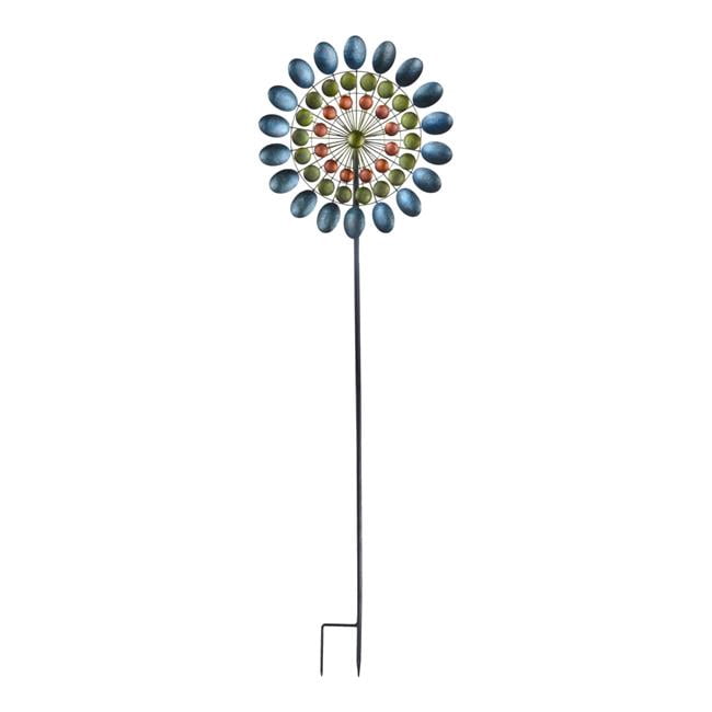 Continental Art Center Three Layered Antique Painted Kinetic Spinner ...
