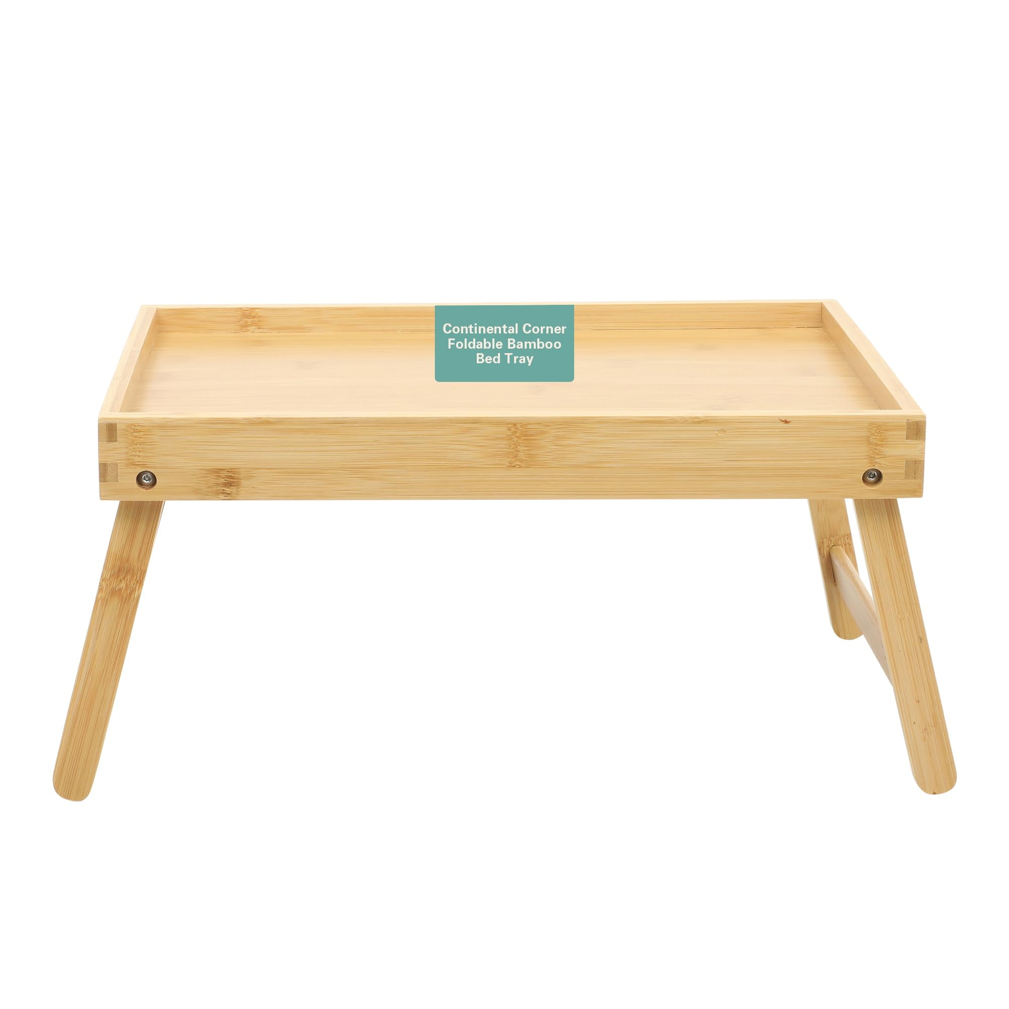 Continental Bamboo Bed Tray with Folding Legs, for Breakfast, Eating ...