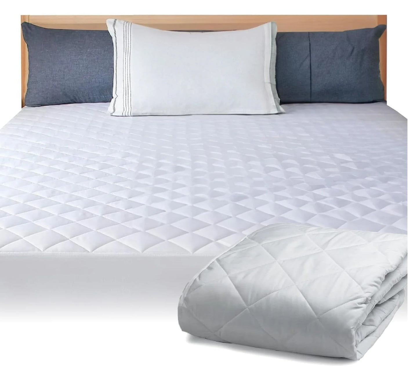 Continental Bedding Mattress Pad Soft Hypoallergenic 300TC 100% Cotton ...