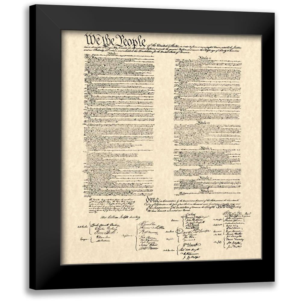 Continental Congress 12x13 Black Modern Framed Museum Art Print Titled ...