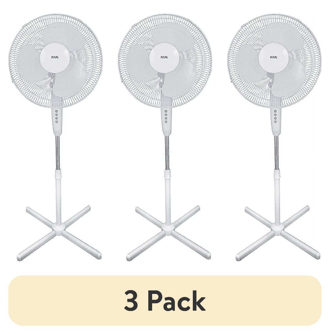 (3 pack) Continental Electric 16" Stand Fan Cross Base, Condition New ...