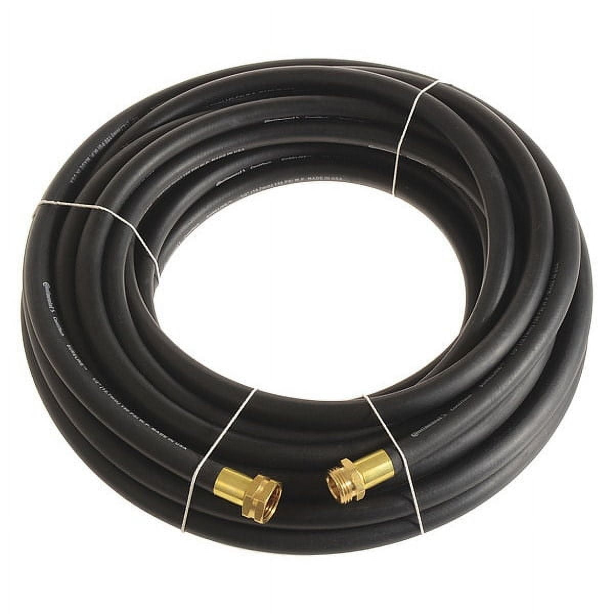 Continental Garden Hose,1/2" ID x 100 ft.,Black CWH050-100MF-G ...