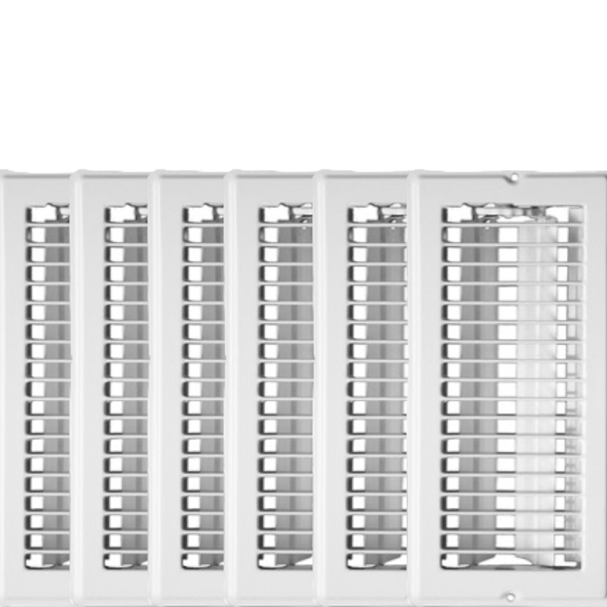 Continental Industries White Floor Registers 4 X 10 (6 Pack) - Walmart.com