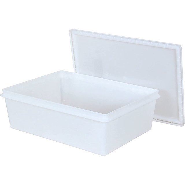 Continental Plastics Fish Tubs/Food Storage Bins 25lb 11.5" x 15.5" x 5 ...
