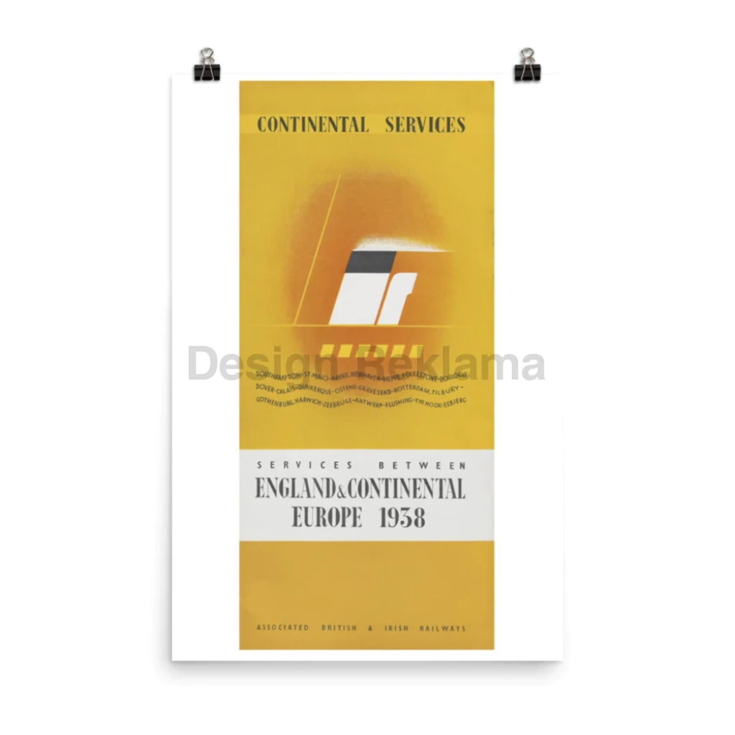 Continental Service Services Between England Continental Europe, 1938 ...