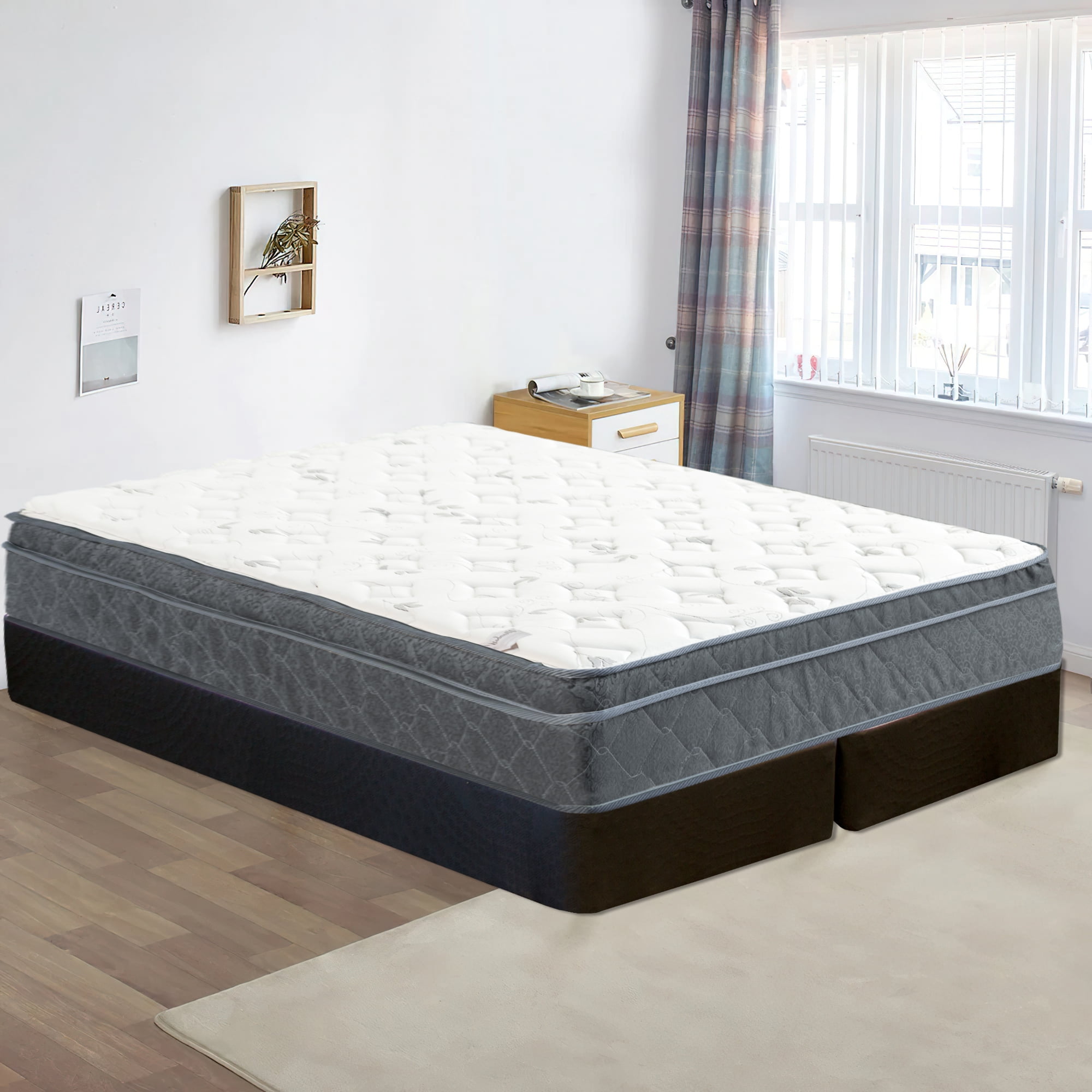 Continental Sleep Sunset Hybrid Mattress & Box Spring - Queen - Walmart.com
