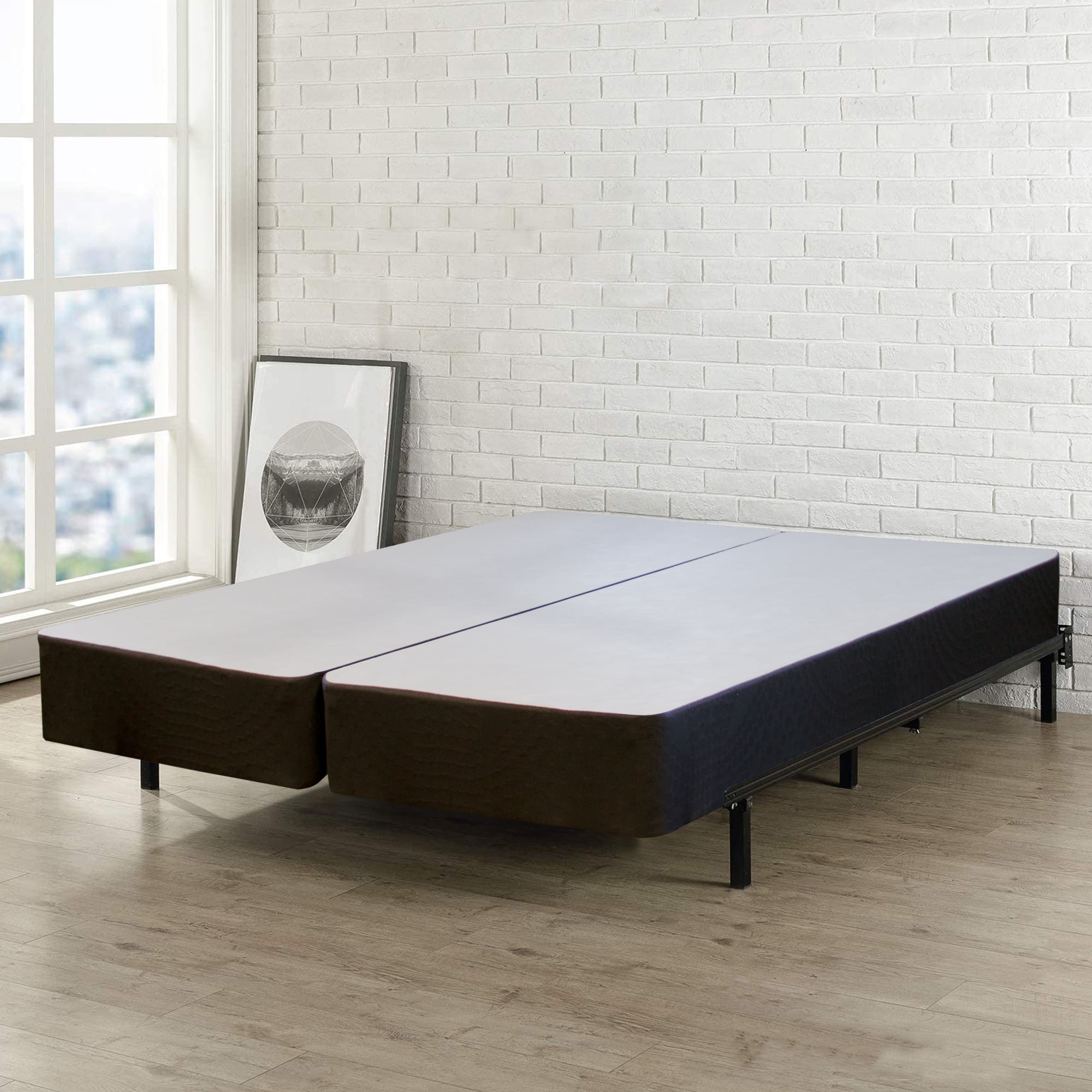 Continental Sleep, 4" Split wood Box Spring/Foundation for Mattress ...