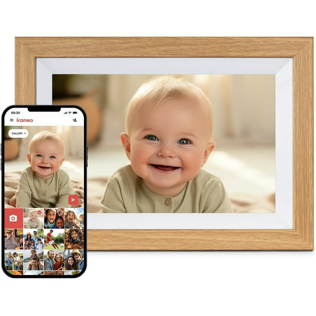 Continu.us Digital Picture Frame: WiFi Enabled with Load from Phone ...
