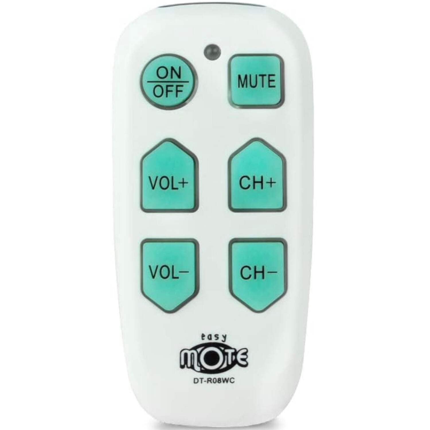 Continu.us White Big Button Universal Remote, Easy Use for Senior ...