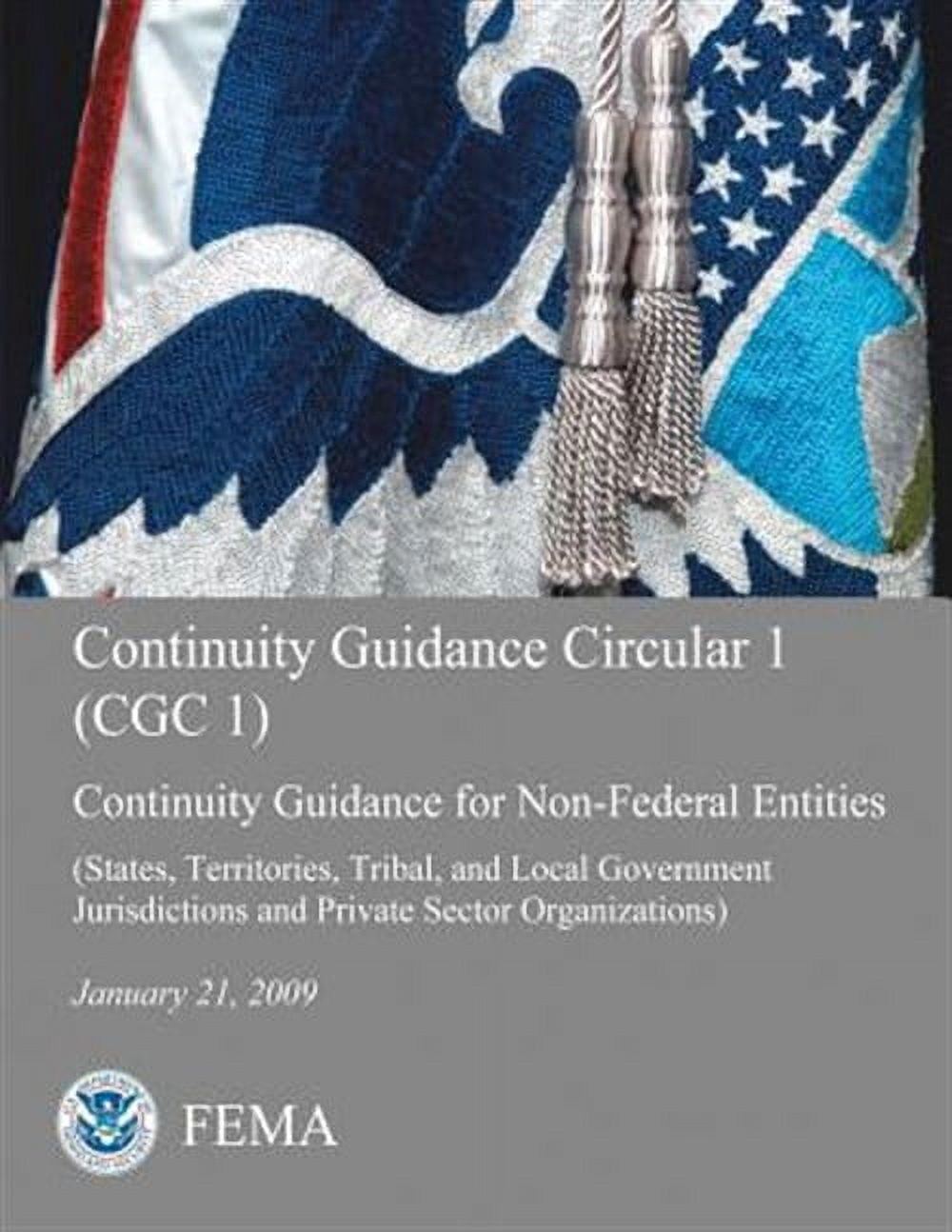 Continuity Guidance Circular 1 (CGC 1): Continuity Guidance for Non ...