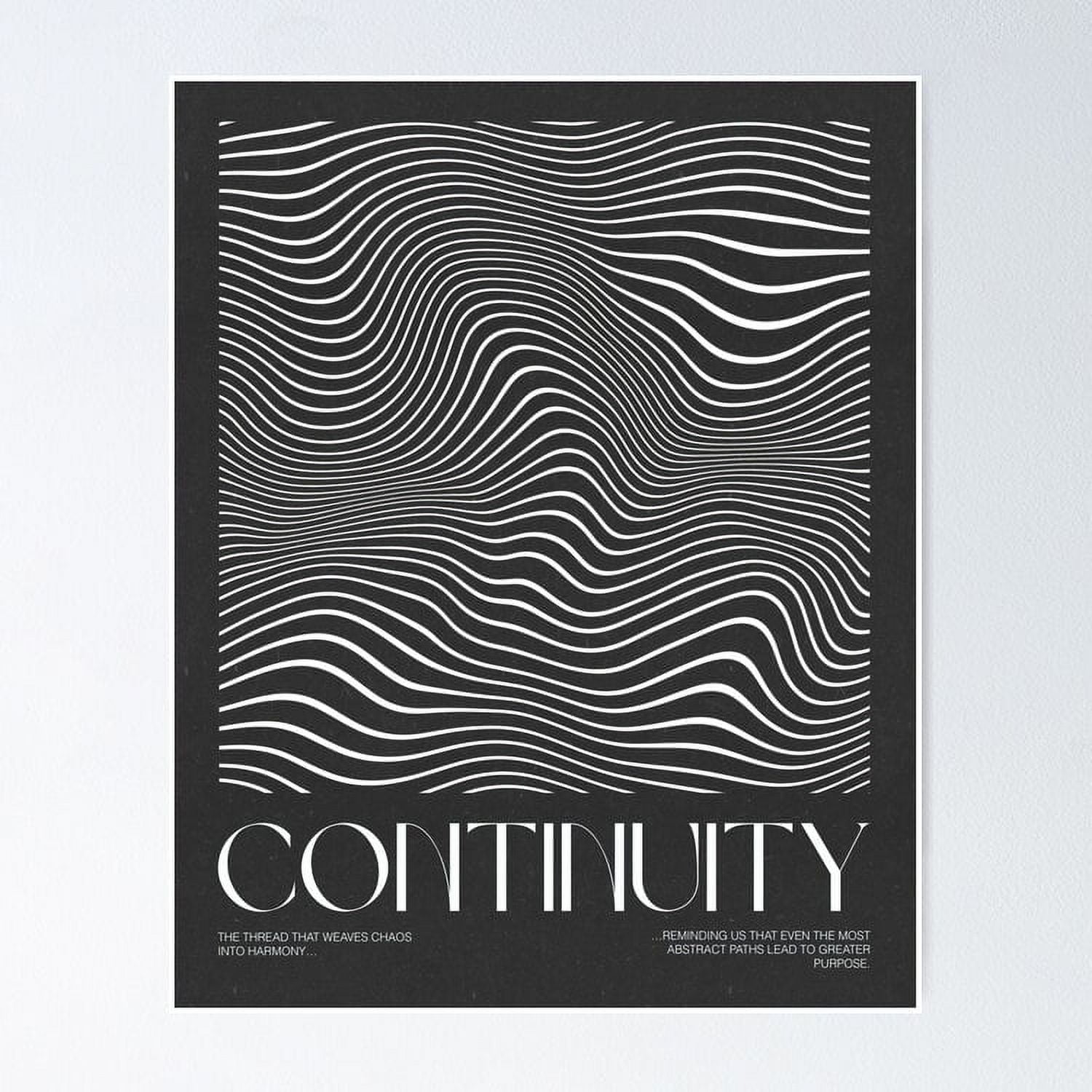Continuity Poster- Unframed Poster | Wall Art | Perfect For Home Decor ...