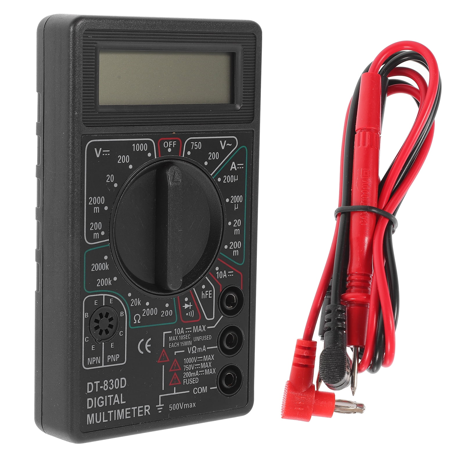 Continuity Tester Clamp Meter Rechargeable Flashlight Black - Walmart.com