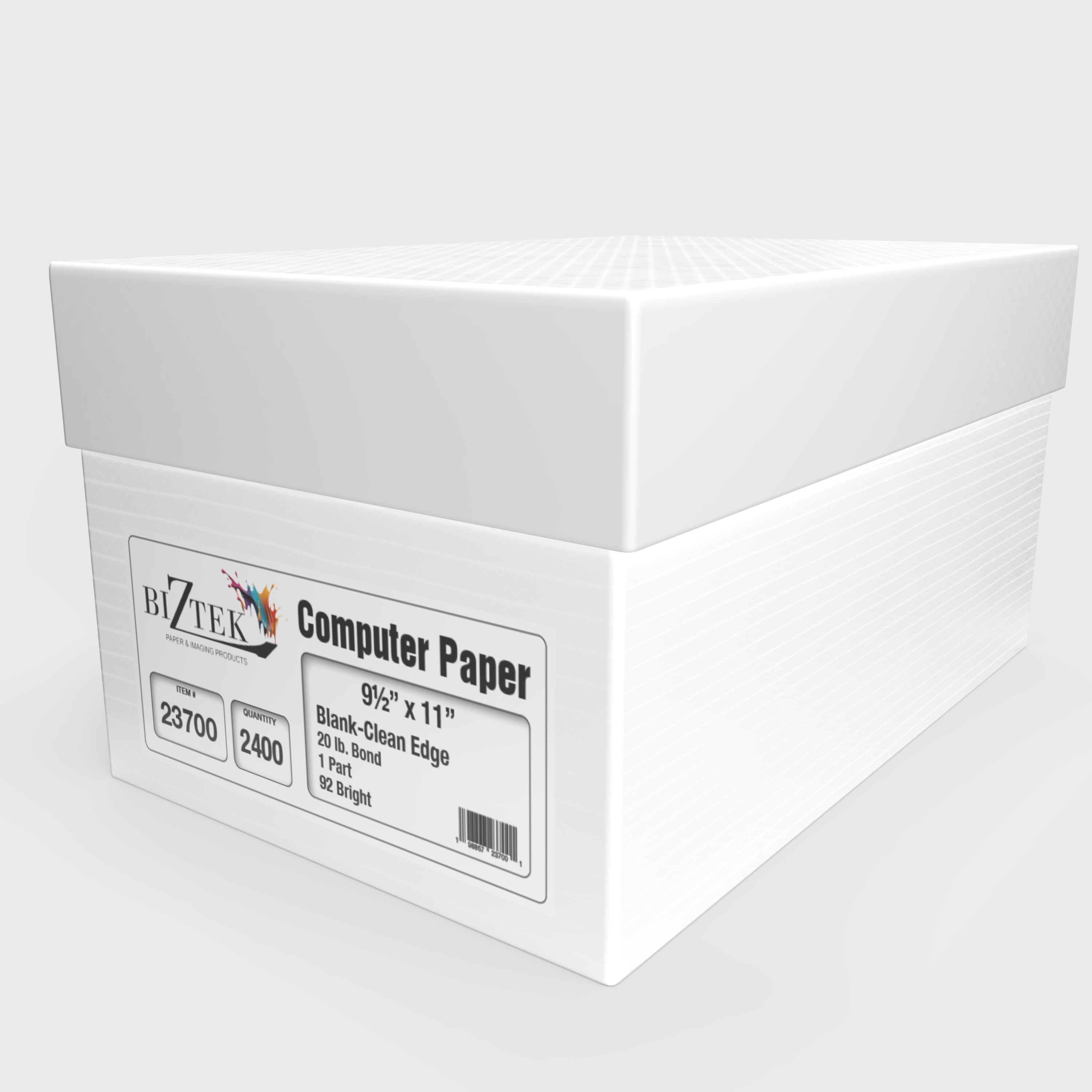 Continuous Computer Paper, 9.5 x 11, Blank Clean Perforated Edge 1-Part ...