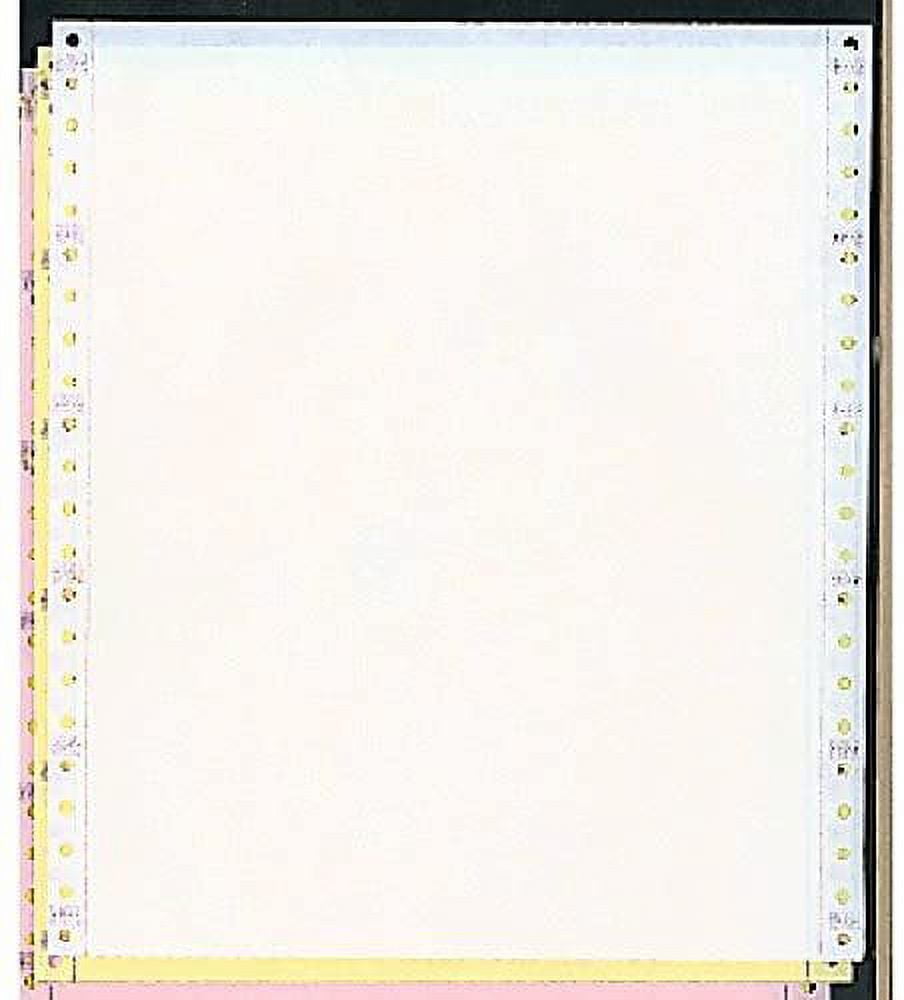 Continuous Fan-Folded Computer Paper, 3-Part Carbonless NCR, Removable ...