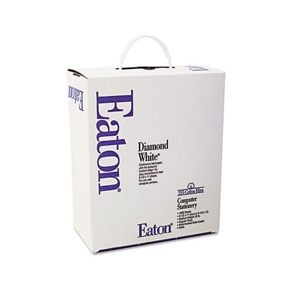 Continuous Feed Computer Paper 1-Part, 20lb, 9.5 x 11, White, 1, 000 ...