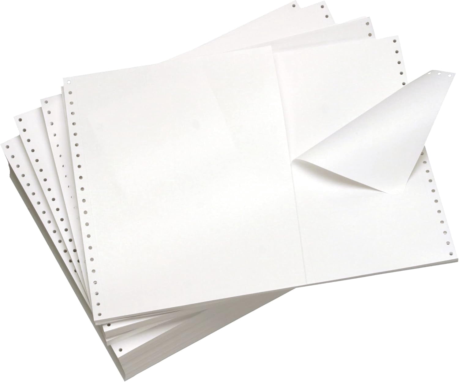 Continuous Form Paper, Clean Edge Tri-Perforation, 14 7/8
