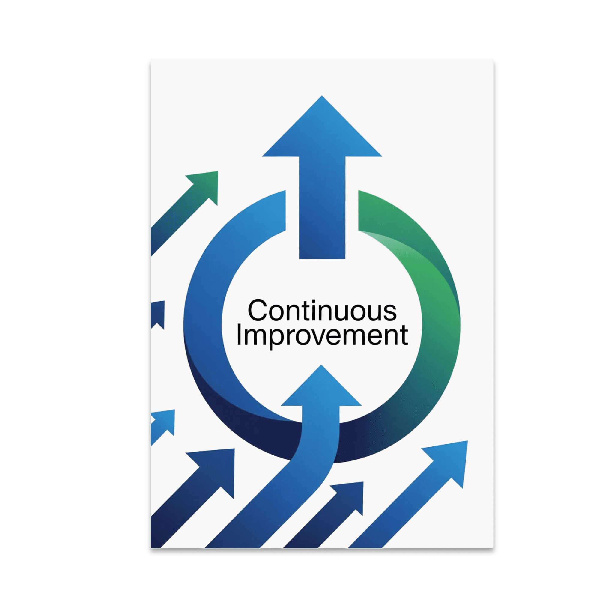 Continuous Improvement Art - Office Decor - 13x19 Poster Print ...