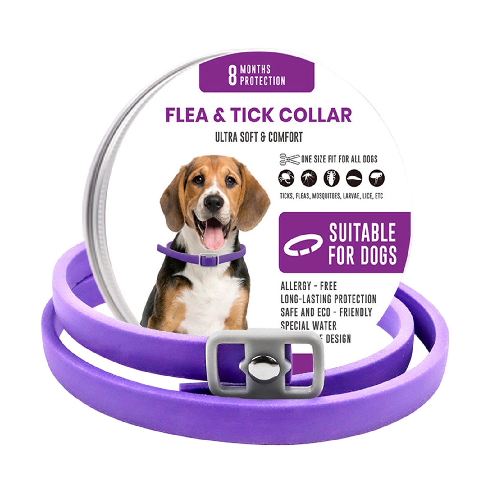 8 Month Prevention Dog Flea and Tick Repellent Pendant Natural ...