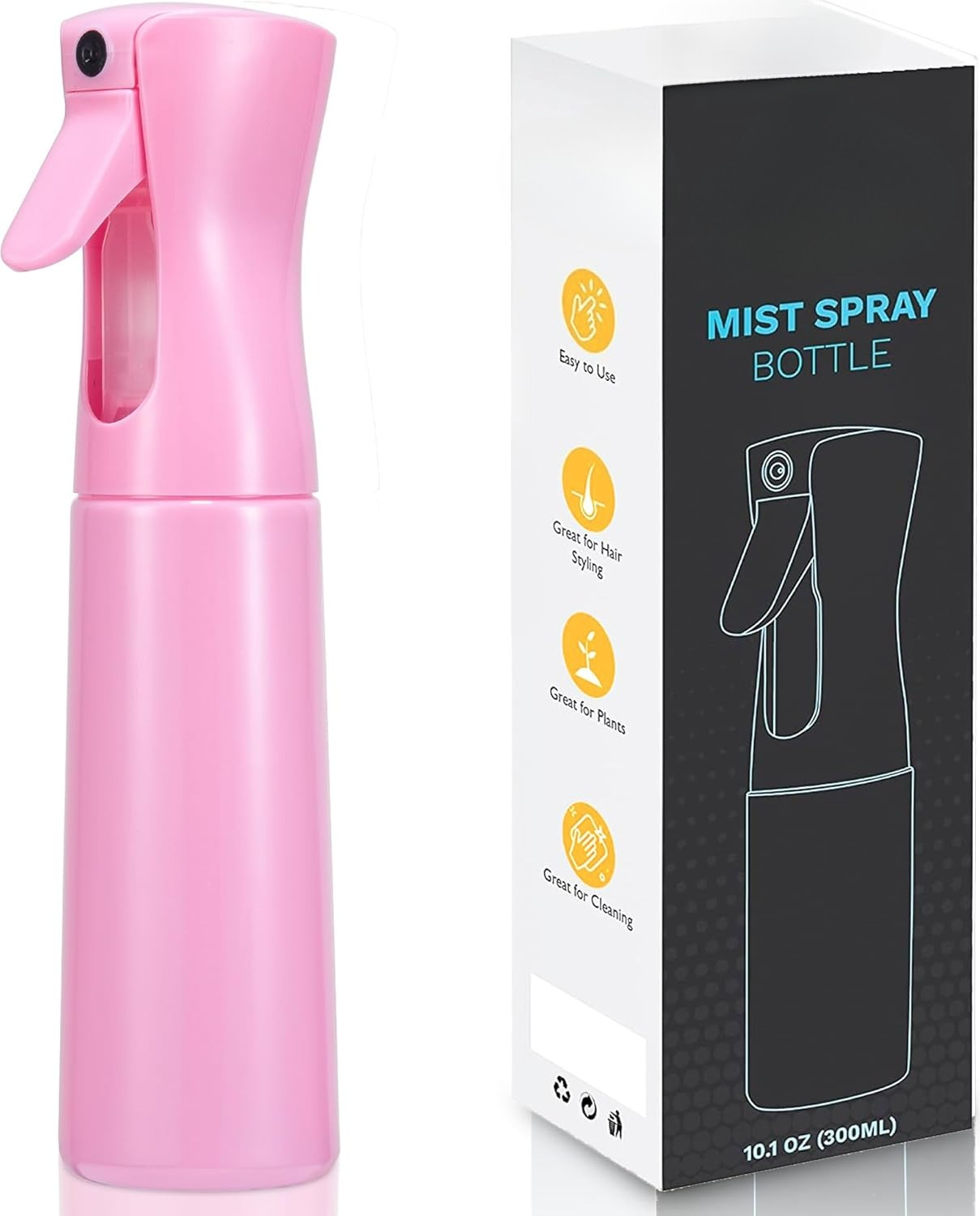 Continuous Spray Bottle for Hair (10.1oz/300ml) Empty Ultra Fine ...