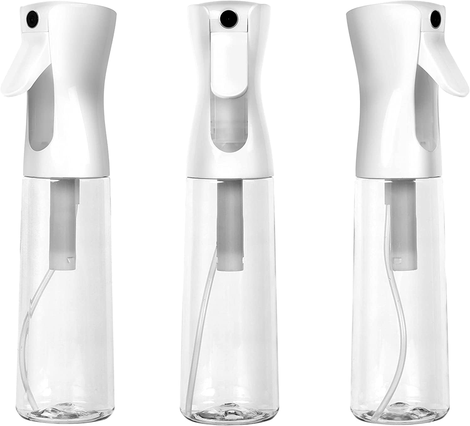 Continuous Spray Water Bottle, Hair Mist Sprayer, White, 12oz, 3-Pack ...