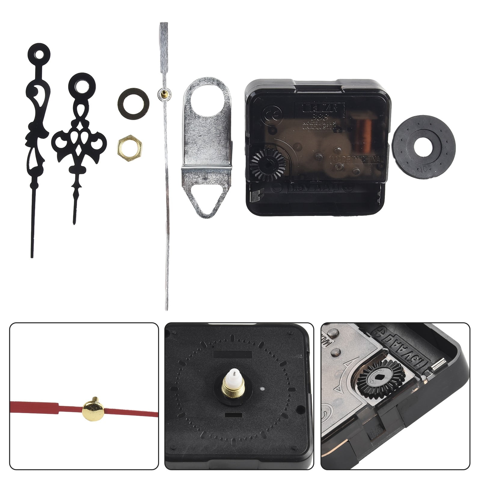 Continuous Sweep Quartz Clock Movement Kit for DIY Clock Replacement ...