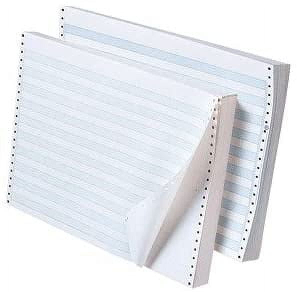 Continuous paper 14 7/8 x 11 Alliance 20lb, ½ inch blue bar, 1 part ...