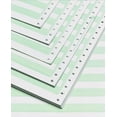 Continuous paper 14 7/8 x 11 Alliance, 20lb, ½ inch green bar , 1 Part ...