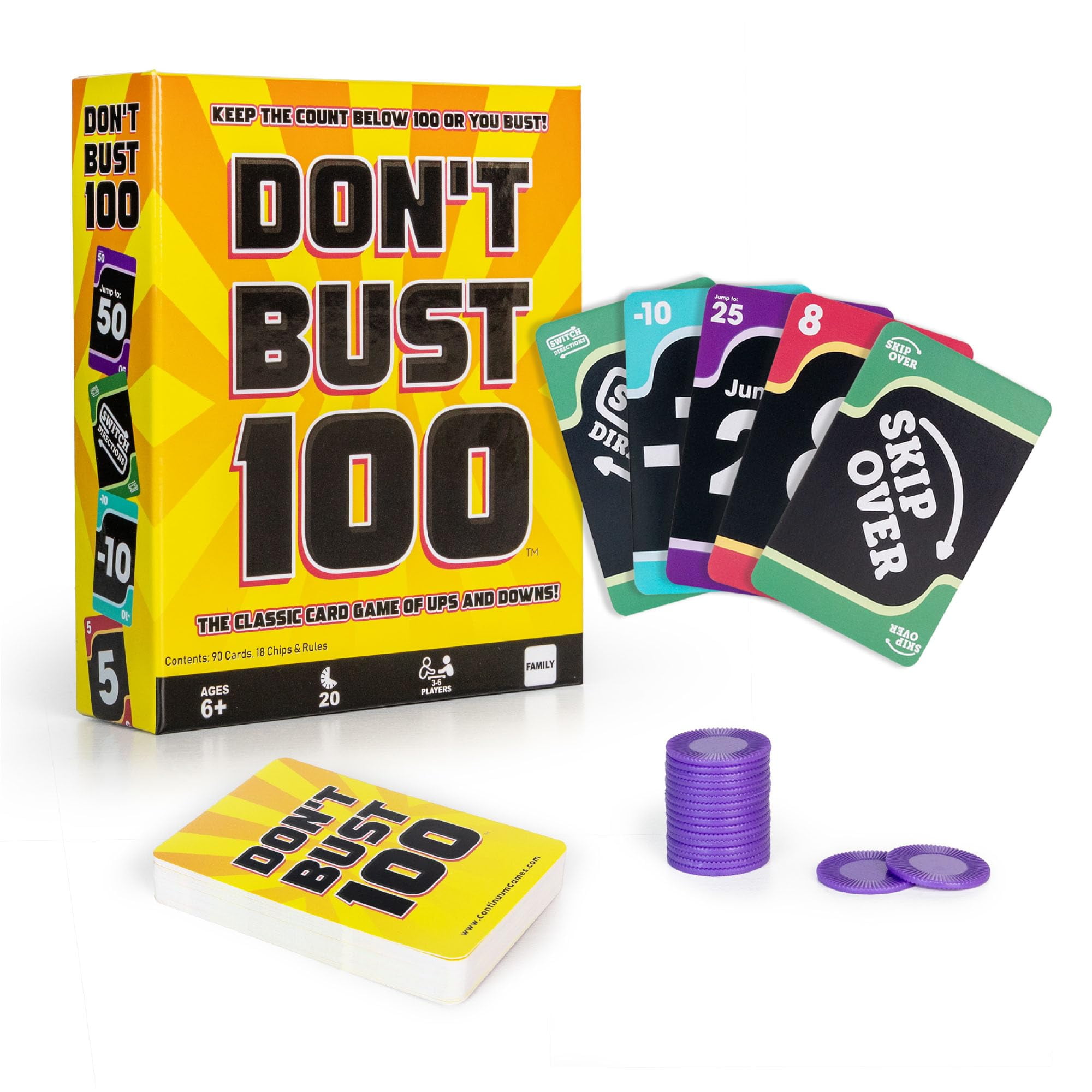 Continuum Games Don't Bust STF9 100 Family Board Game for 3-6 Players ...