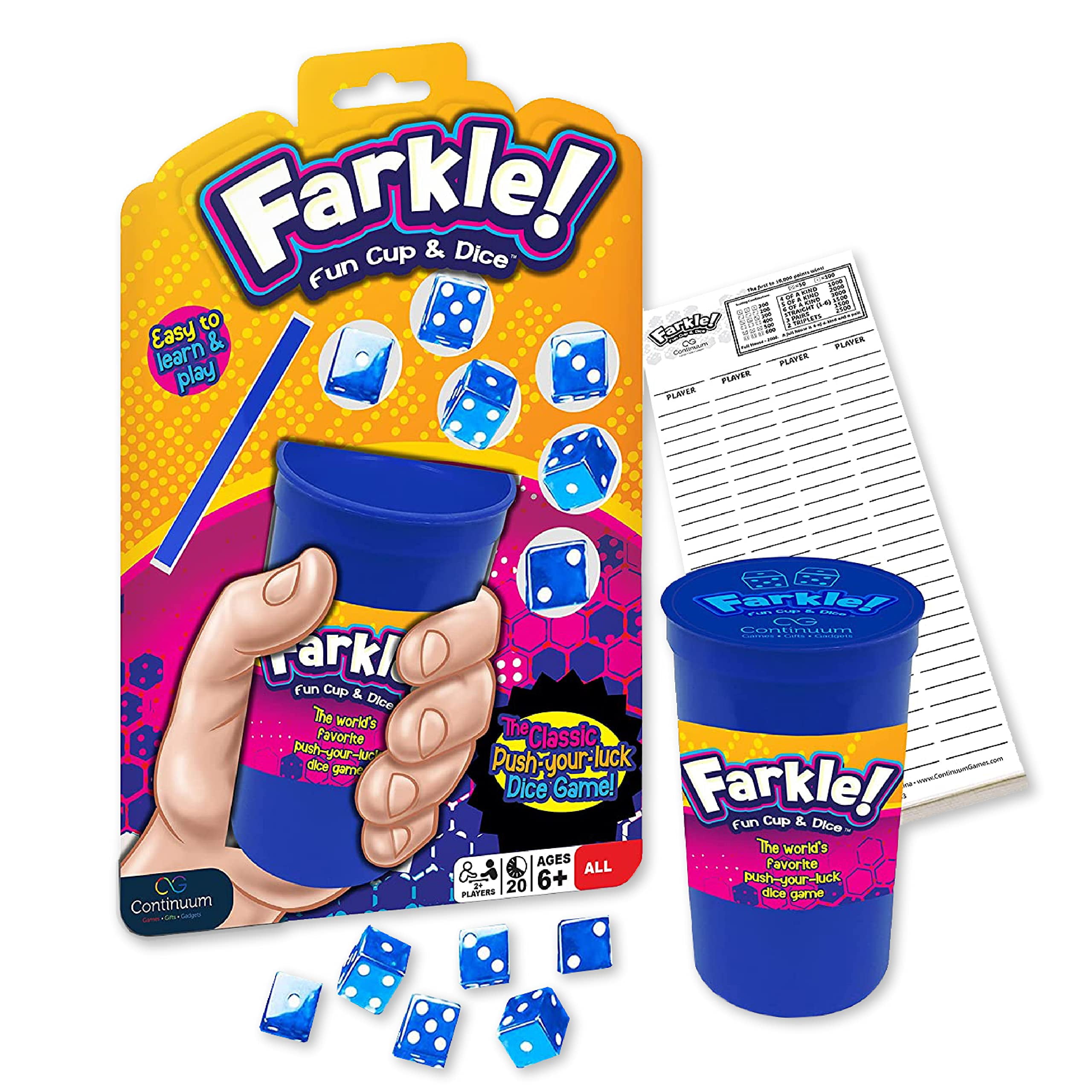 Continuum Games Farkle Fun YPF5 Cup and Dice The Worlds Favorite ...