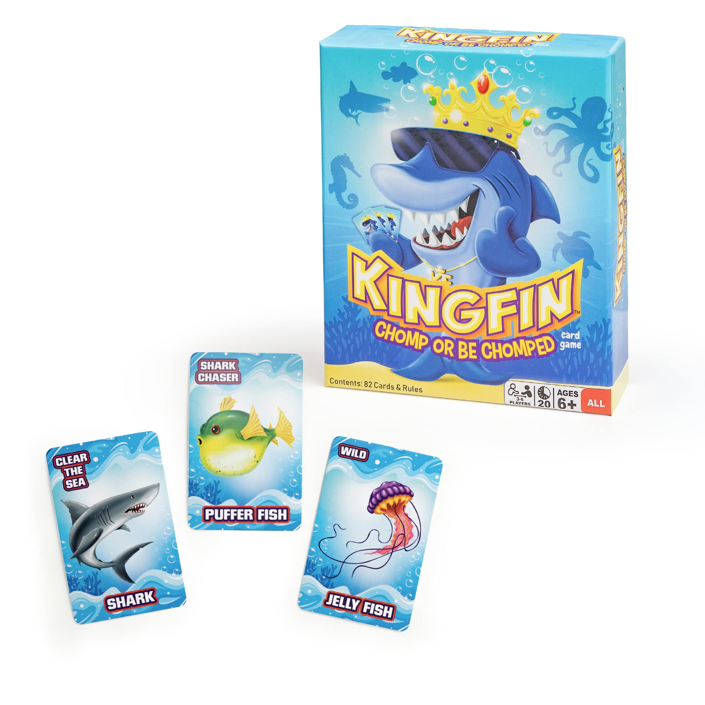 Continuum Games Kingfin Chomped OIF8 or Be Chomped Card Game for Kids ...