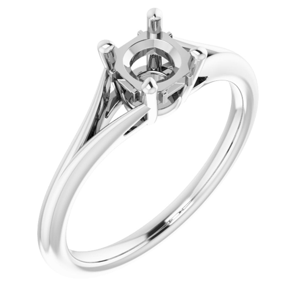 Continuum Sterling Silver 5.8mm Round Shape Bridal Wedding Engagement Anniversary Band Ring Fine ...